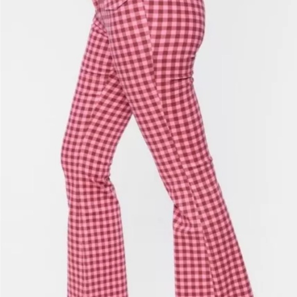 Forever 21 | Jeans | Forever 2 Pink Checked Pants Size Large L Flare ...